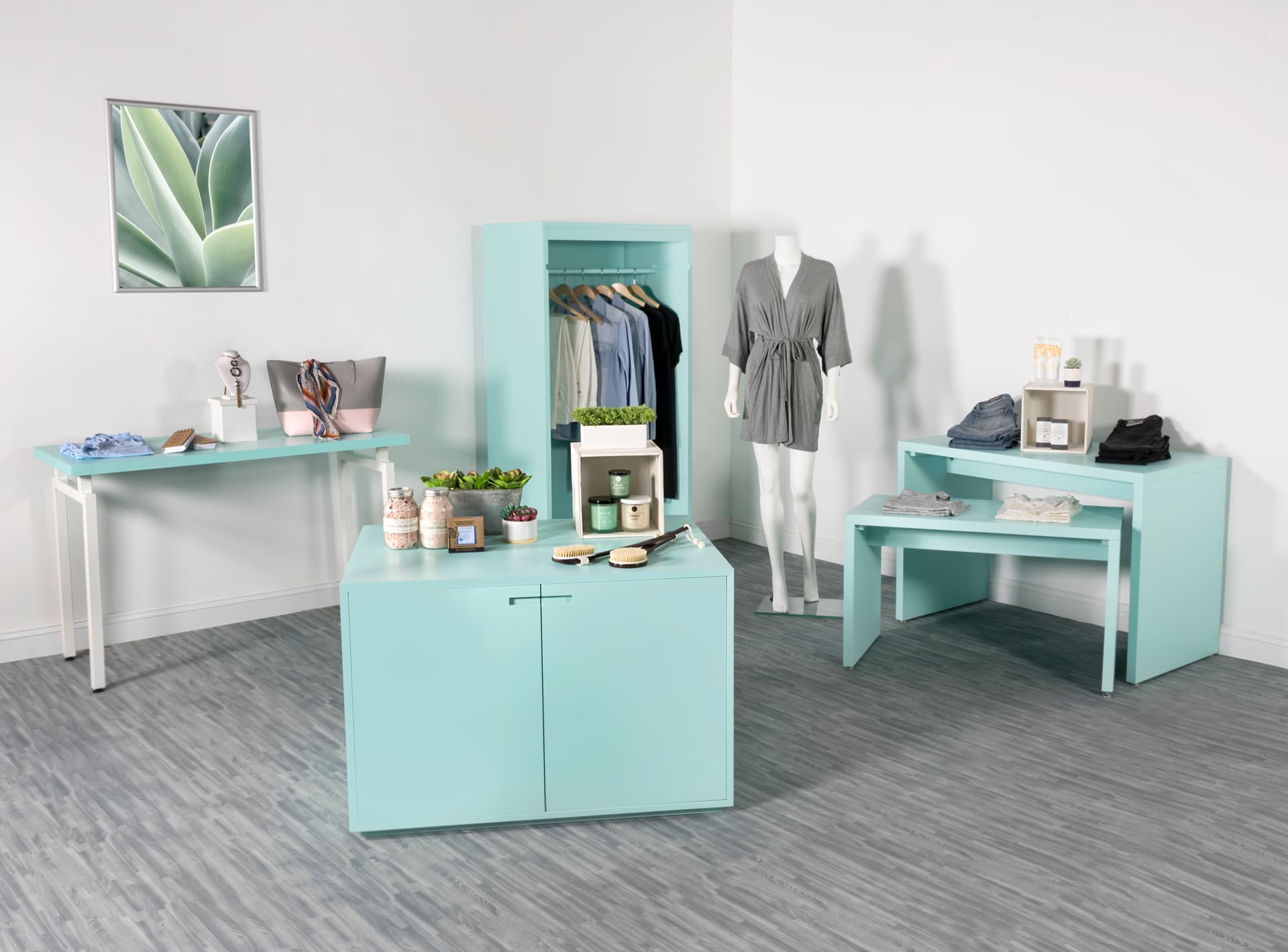 Nesting Retail Block Console Set | 2 Display Stands | Displays2Go