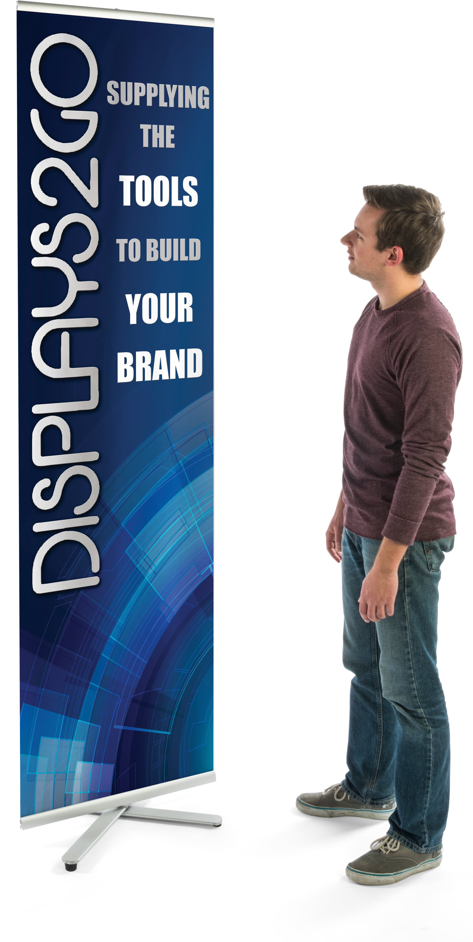 Portable Banner Stand with Custom Graphics | Height Adjustable ...