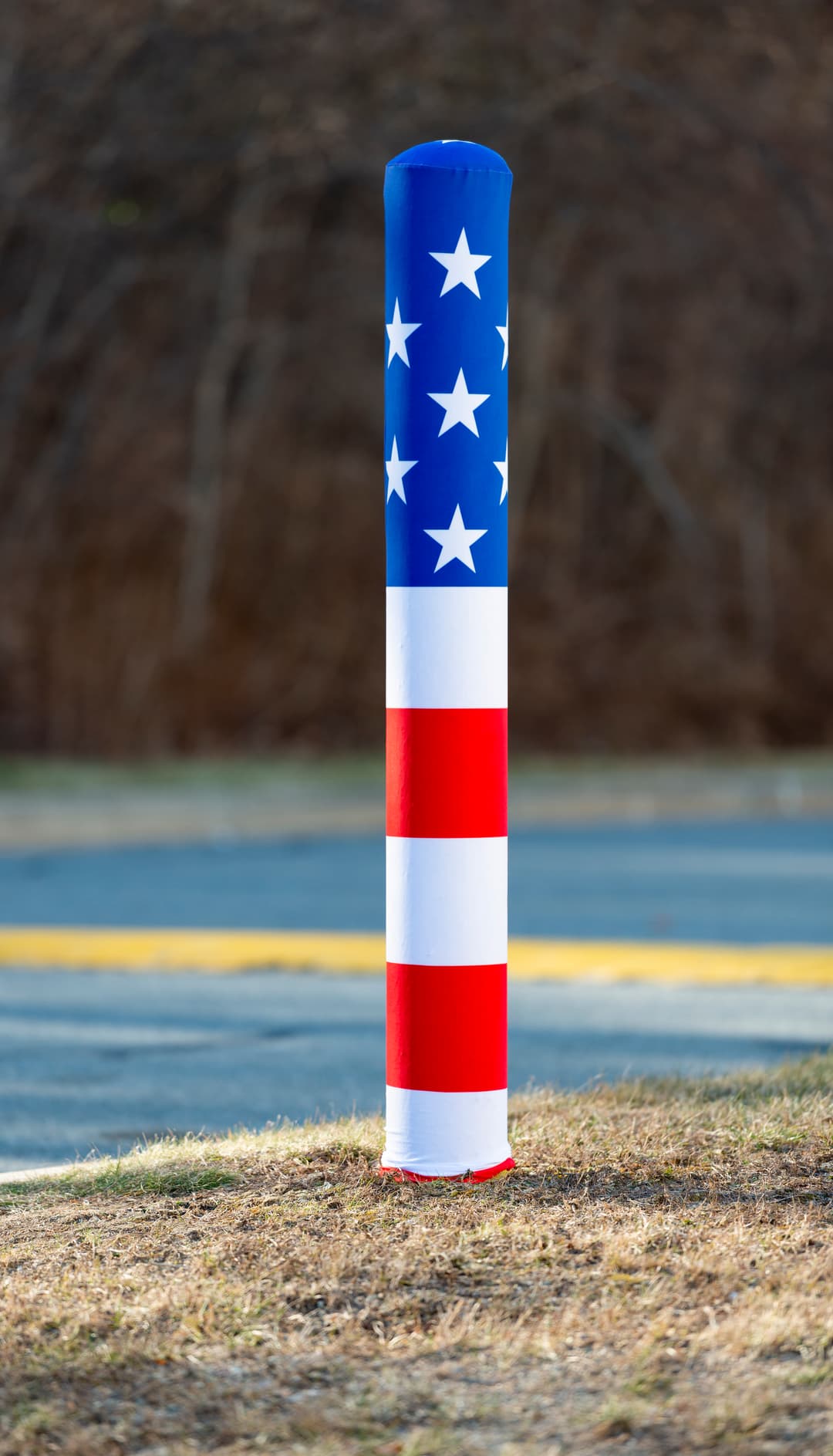 American Flag Decorative Bollard Sleeve | Polyester Stretch Wrap ...