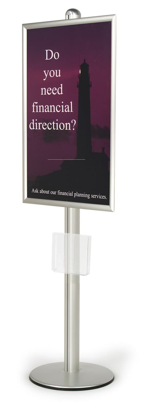 Directory Sign | w/ 24" x 36" Poster Frame & Brochure Holder | Displays2Go