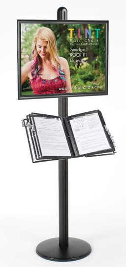 22x28 Sign Holder Stand with Binder for Reference Sheets | Displays2Go