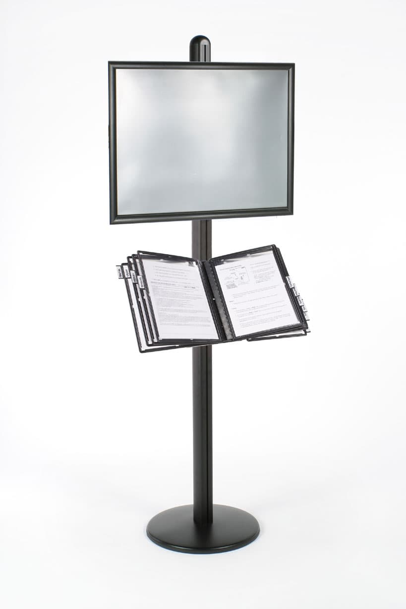 22x28 Sign Holder Stand with Binder for Reference Sheets | Displays2Go
