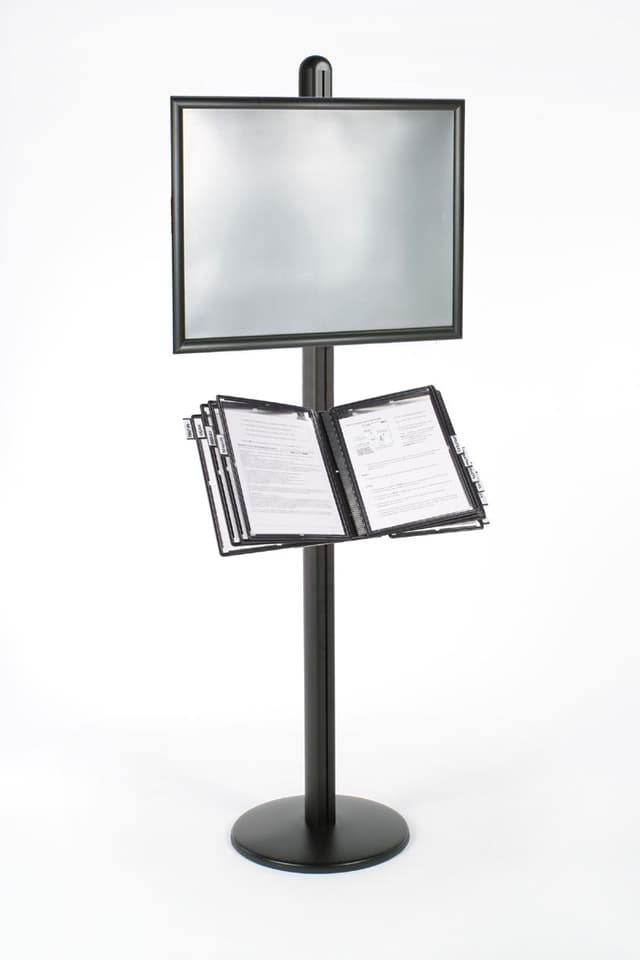 22x28 Sign Holder Stand with Binder for Reference Sheets | Displays2Go