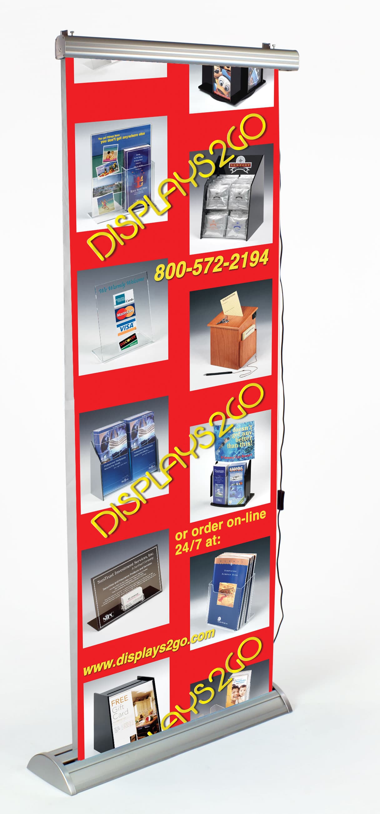 Scrolling Banner Stand | Motorized Continuous Graphics | Displays2Go
