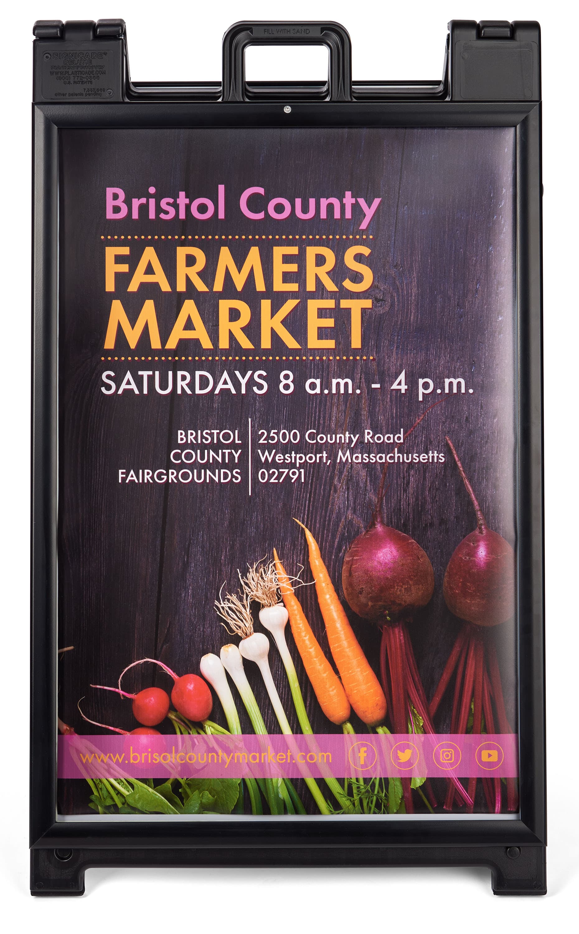 Snap Open A-Frame Sidewalk Sign | Weather Resistant Design | Displays2Go