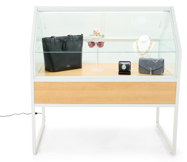 Table Showcase Display | Illuminated Interior | Displays2Go