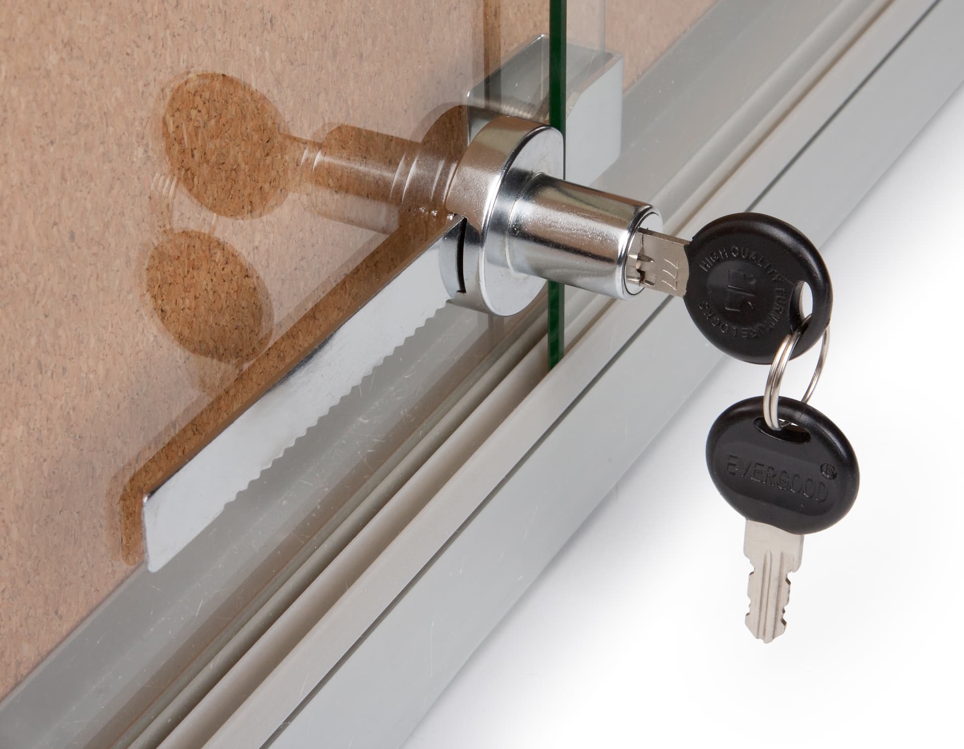 4' x 3' Silver Glass Enclosed Bulletin Board | Displays2Go