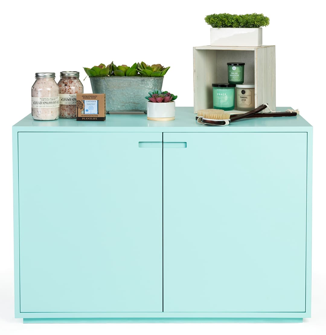 Retail Store Display Cabinet Table | Recessed Handles | Displays2Go