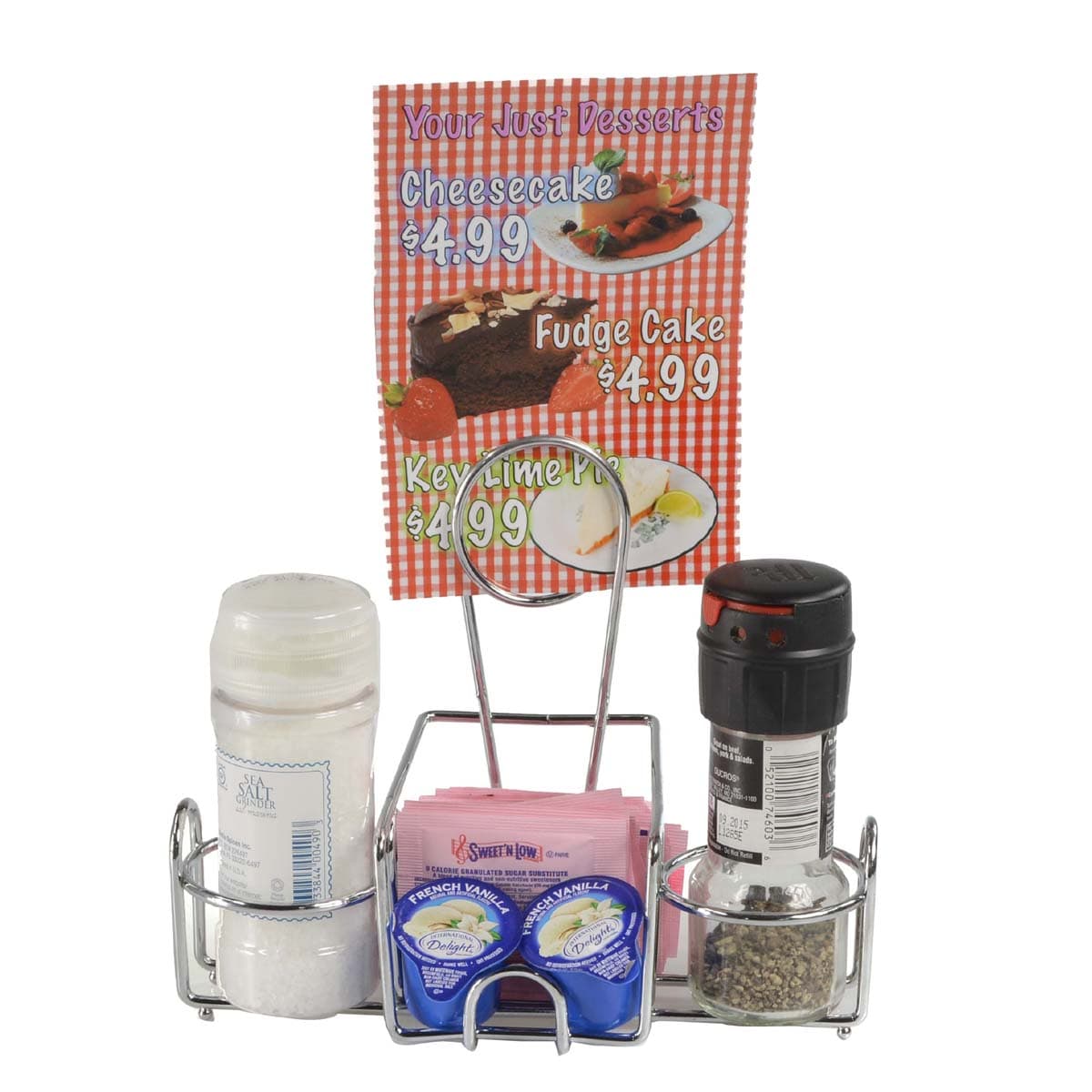 Menu Clip & Restaurant Caddy - 2 in 1 Restaurant Tabletop Organizer ...