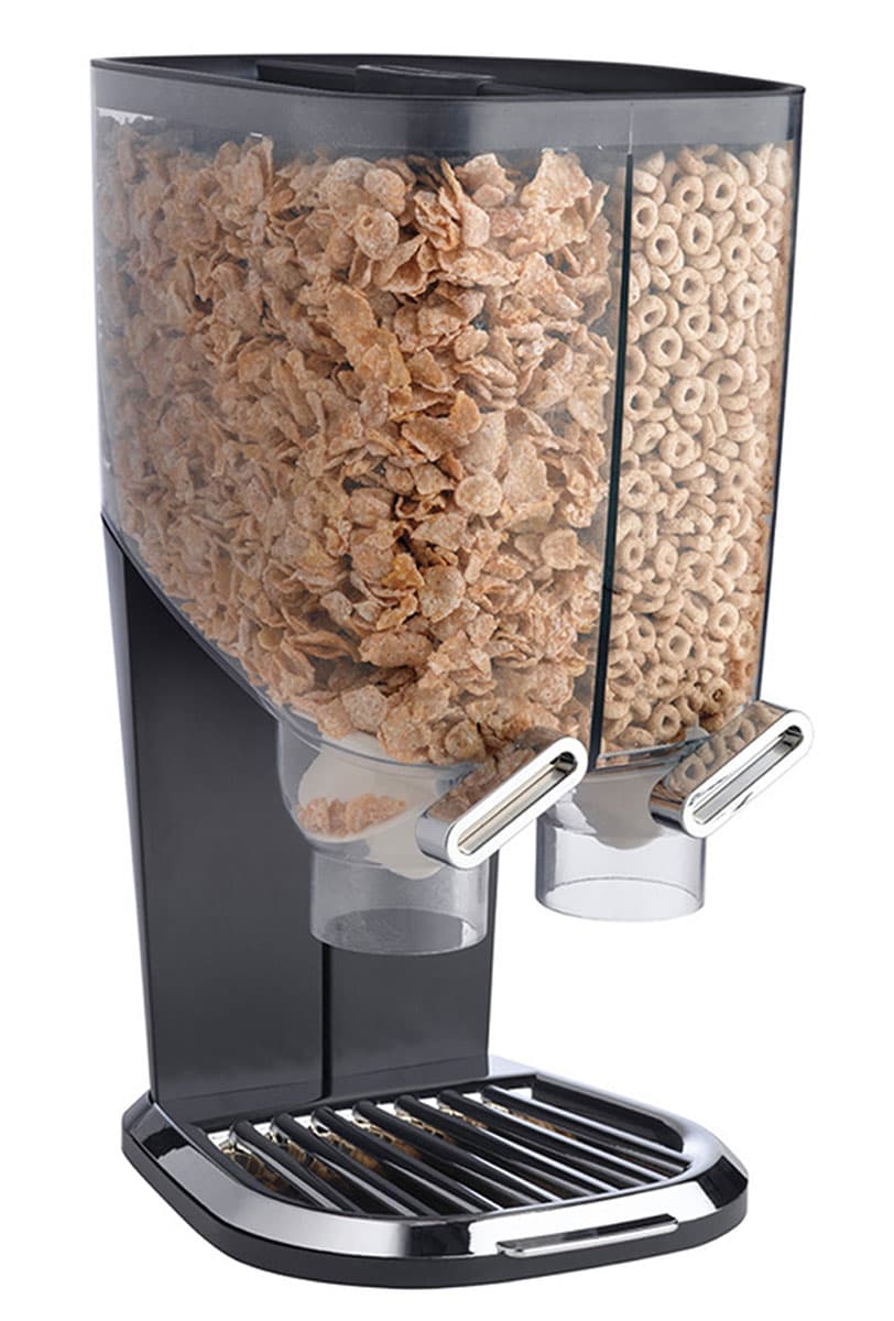 Gravity Bins - (2) 1.1 Gallon Portion Controlled Dispensers | Displays2Go