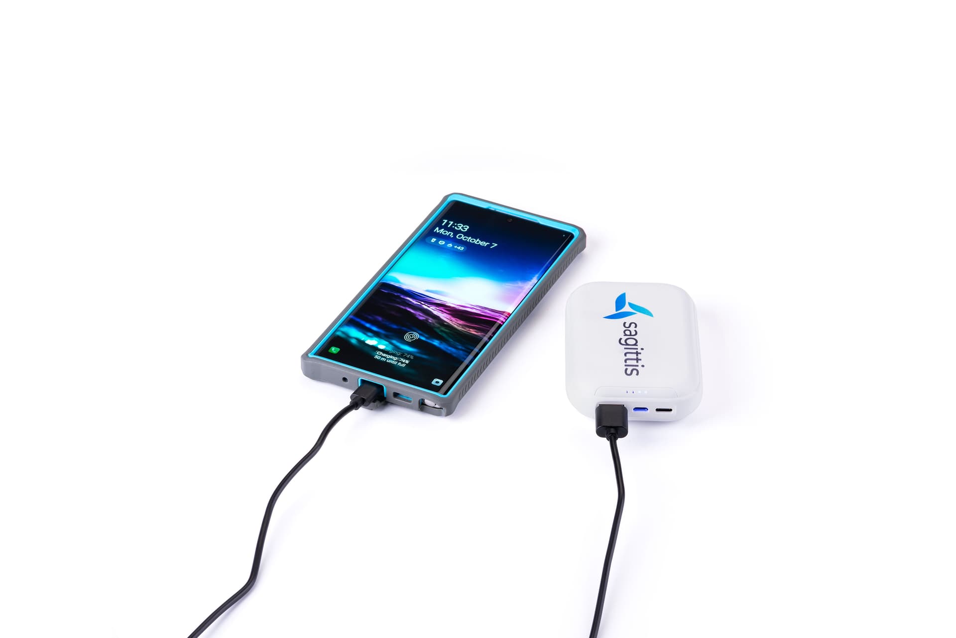 Personalized Power Bank Charger | USB-A, Micro and Type-C Ports ...