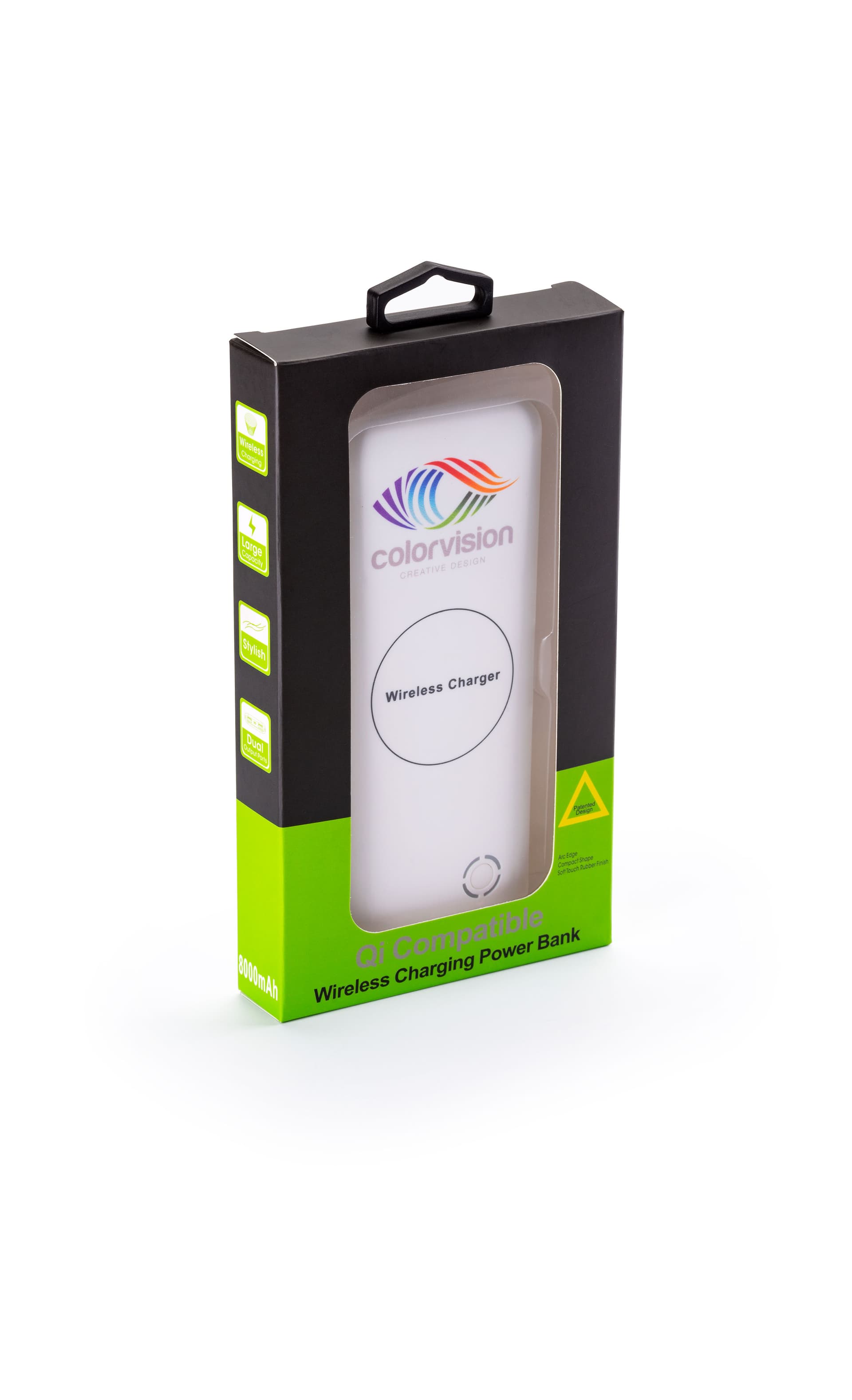 Branded Wireless Charger Bank | 8000 mAh Battery Capacity | Displays2Go