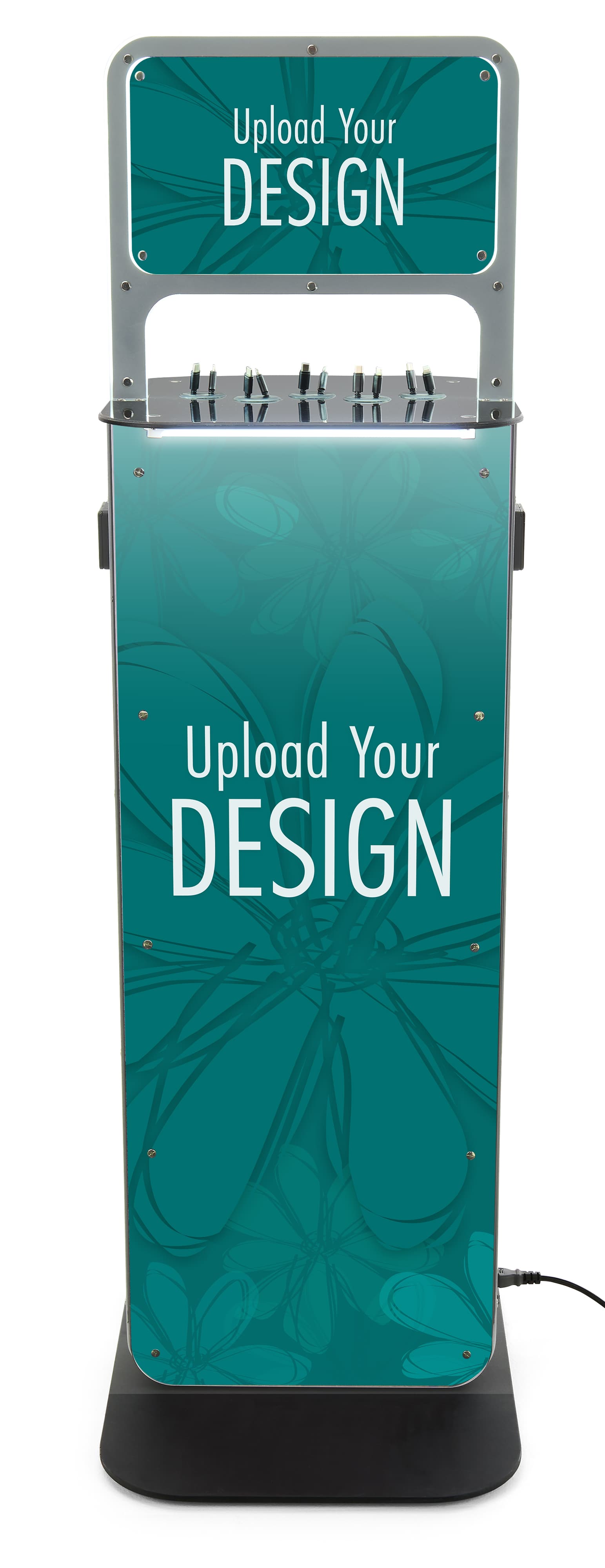 Phone Charging Station Kiosk | Two Universal Outlet | Displays2Go