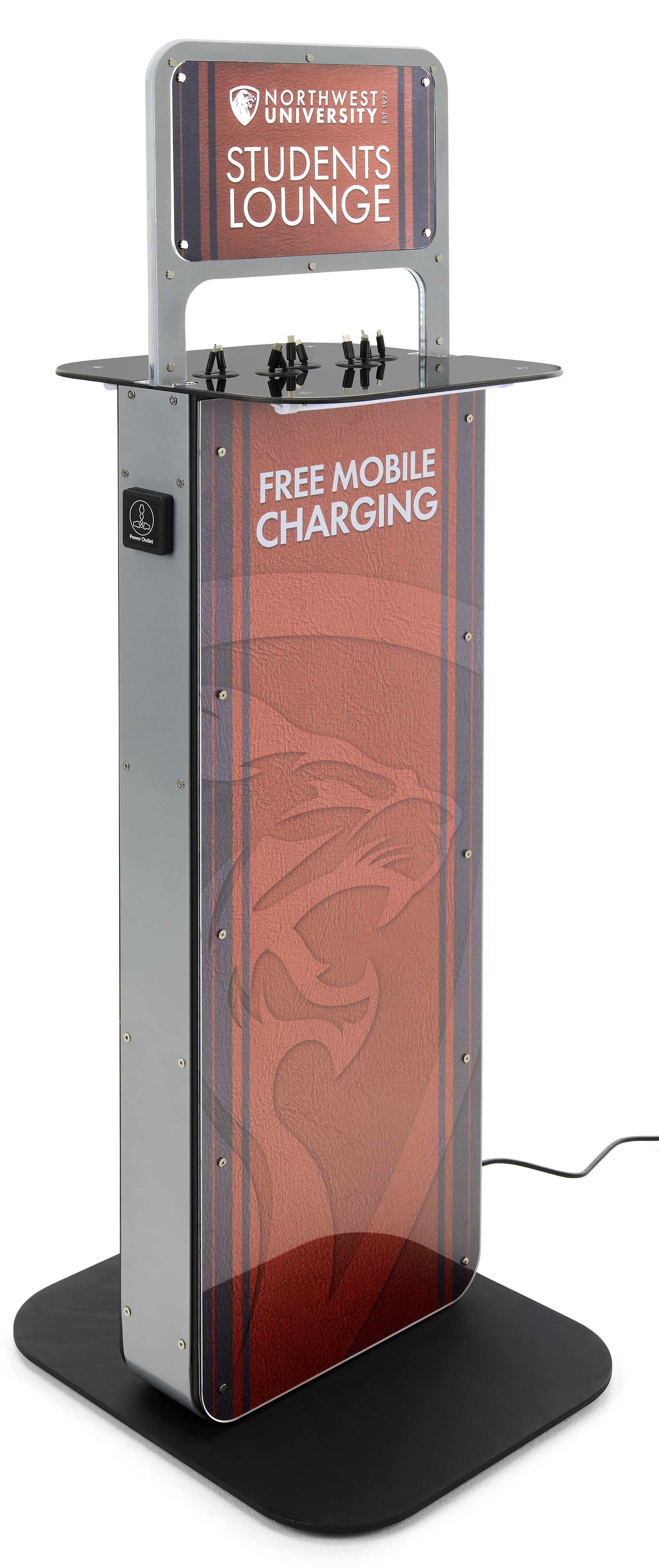 Phone Charging Station Kiosk | Two Universal Outlet | Displays2Go