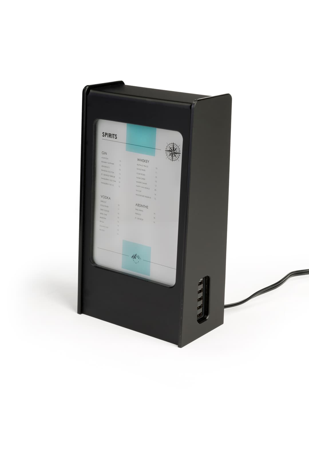 Restaurant Menu Power Bank | 5 Device Capacity | Displays2Go