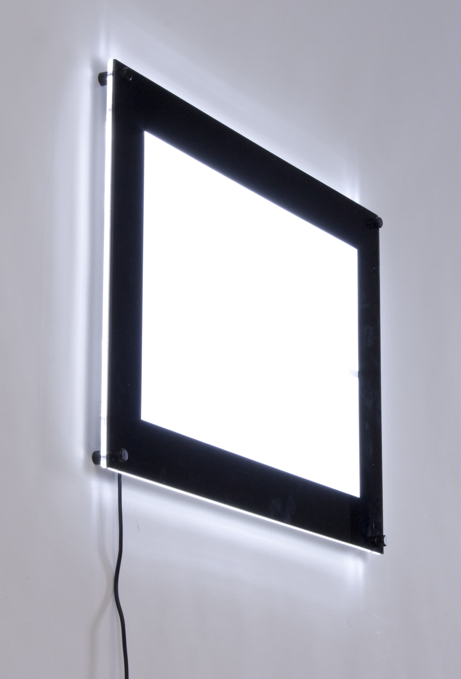 11 x 17 Indoor Led Signs - Black Acrylic Overlay and Standoffs ...
