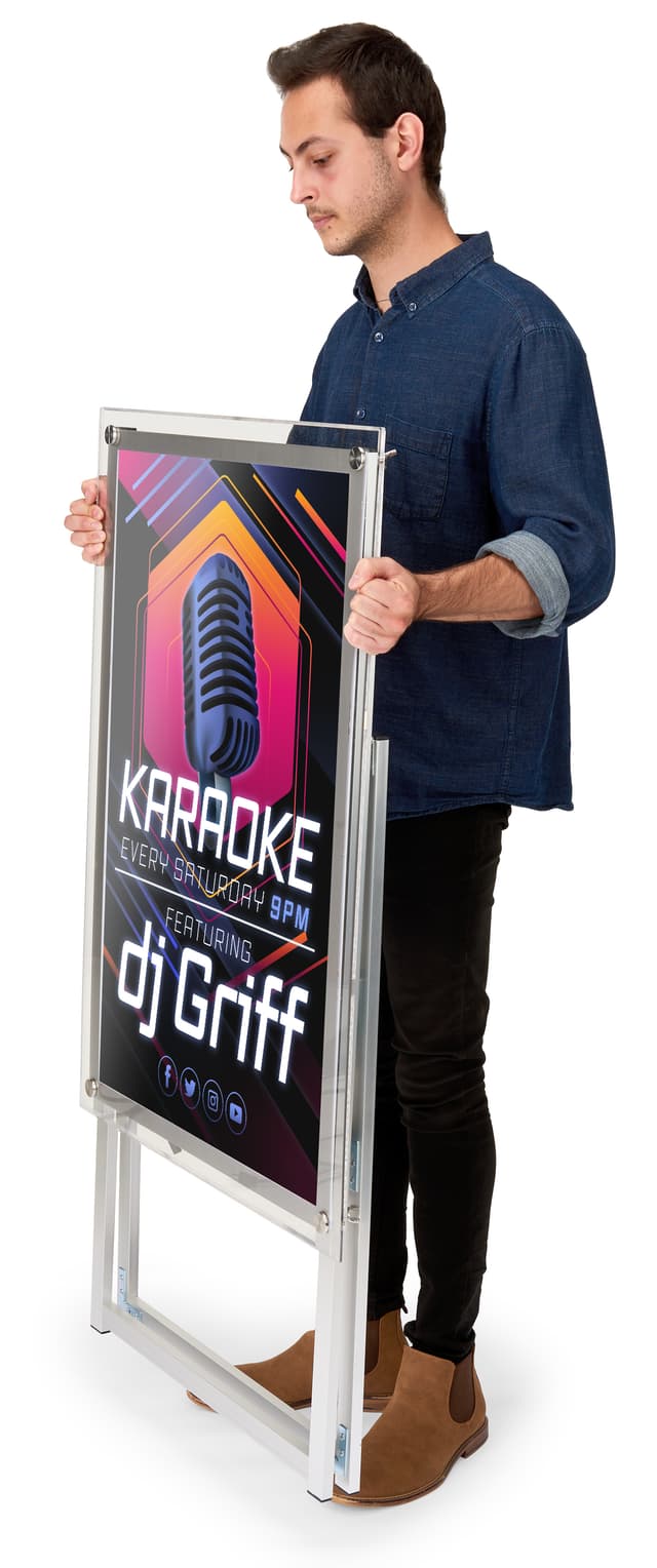 LED Sandwich Board | Illuminated Acrylic A-Frame Design | Displays2Go