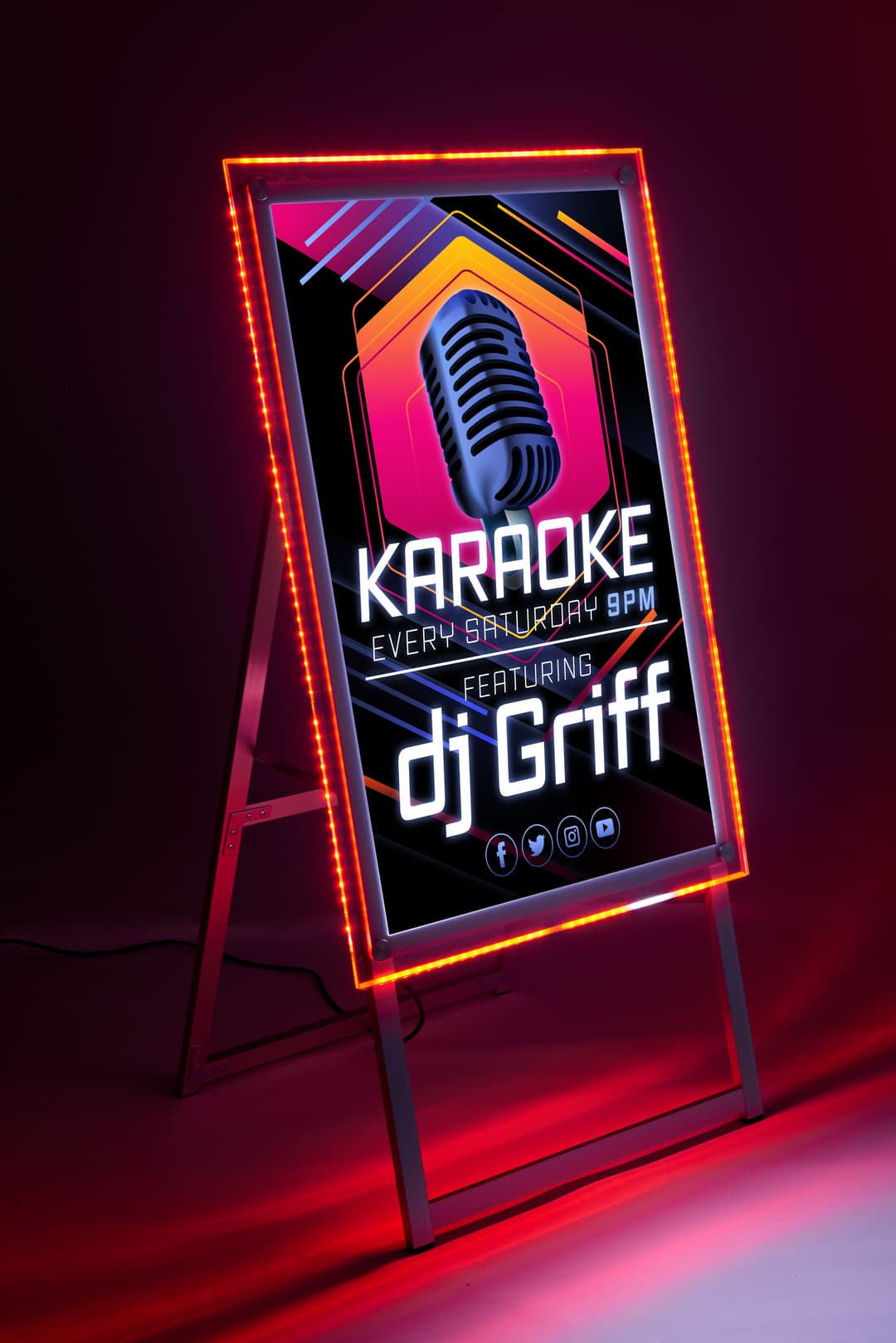 LED Sandwich Board | Illuminated Acrylic A-Frame Design | Displays2Go