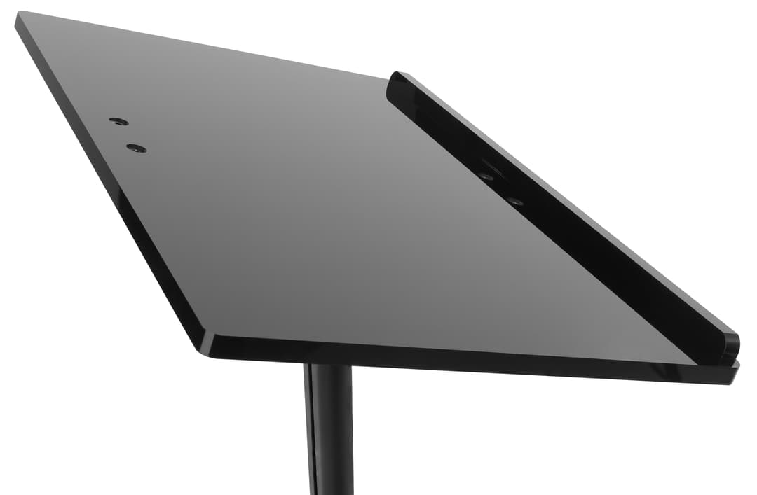 Basic Podium | Black with Aluminum Post and Base | Displays2Go