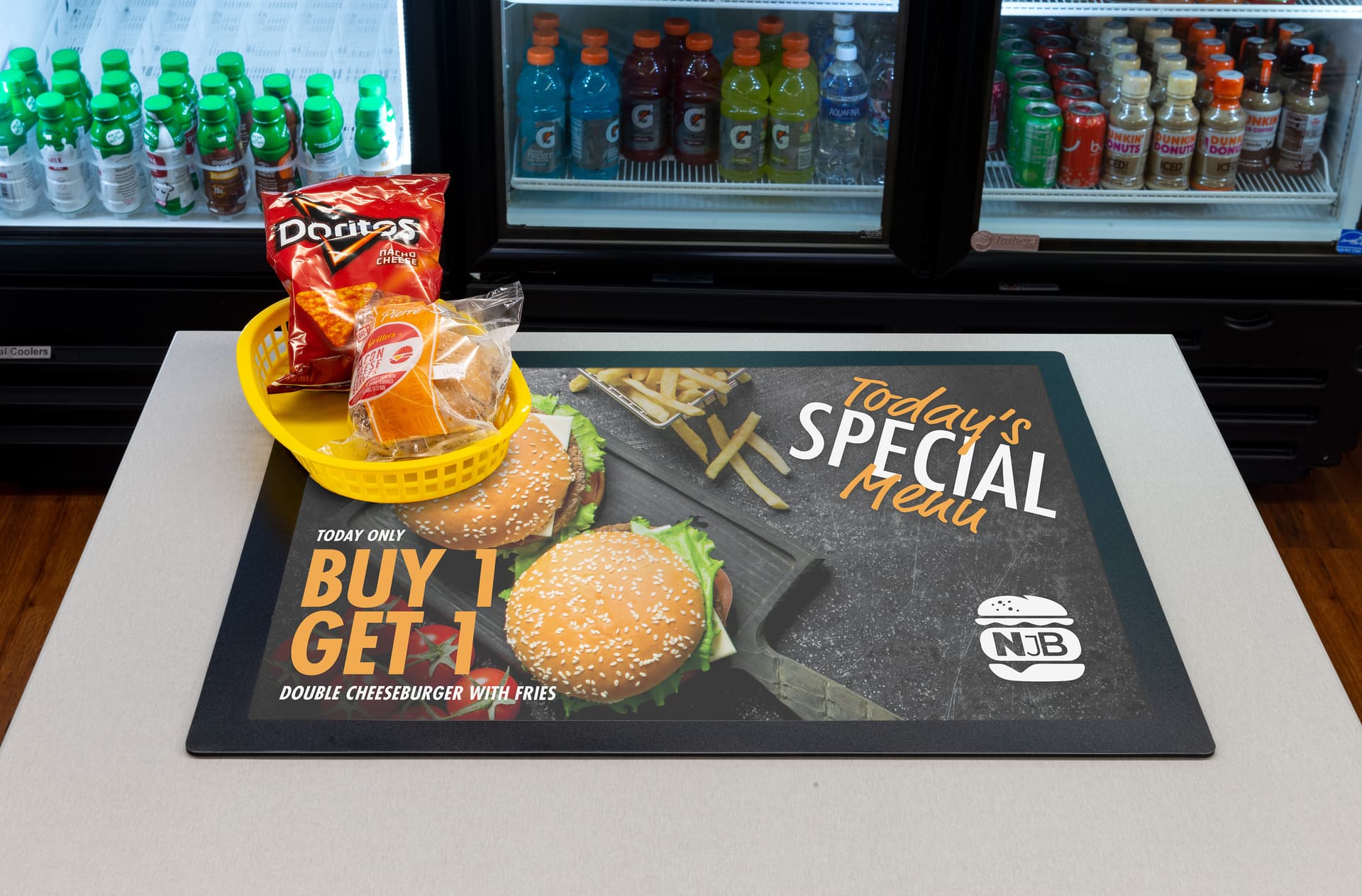 16 x 20 Store Counter Mat | Non-Slip Backing | Displays2Go
