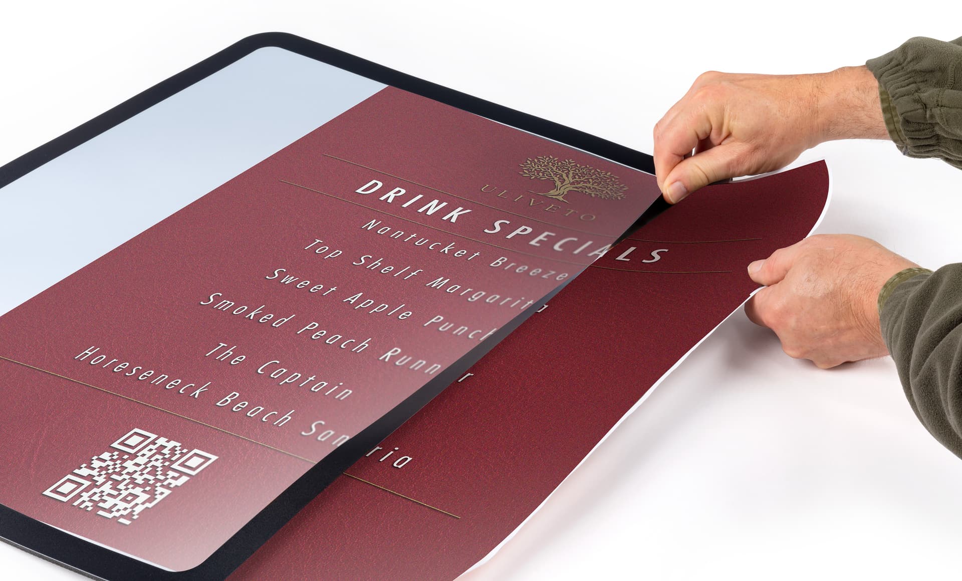 18 x 24 Counter Mat Sign Holder | Slide-In Pocket | Displays2Go