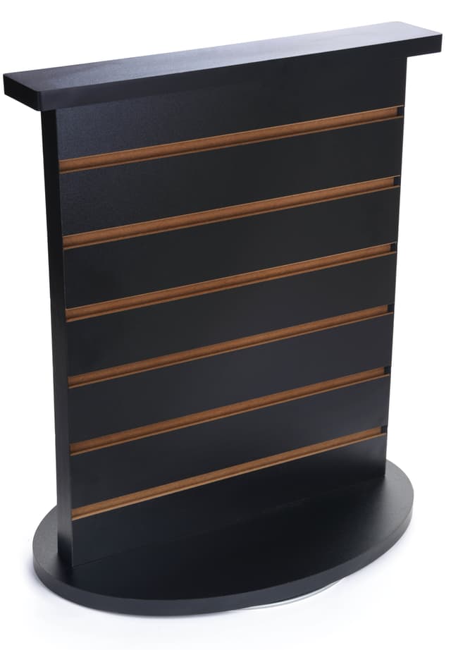 Counter Slatwall Spinner | Oval Base on Turntable | Displays2Go