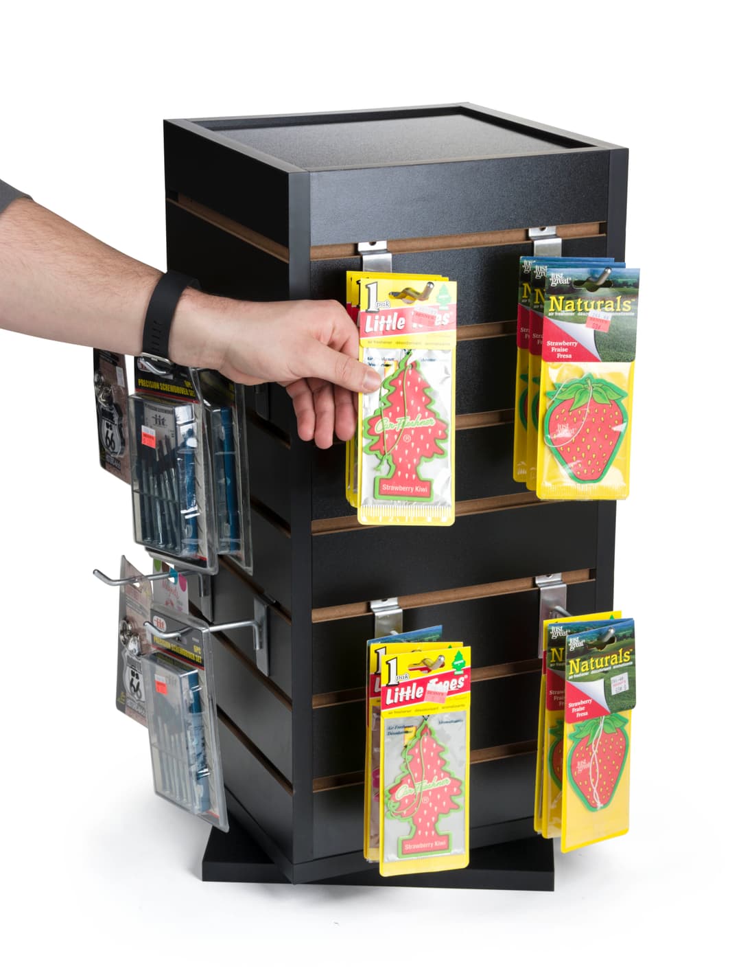 Slatwall Counter Display | Spinning Base | Displays2Go