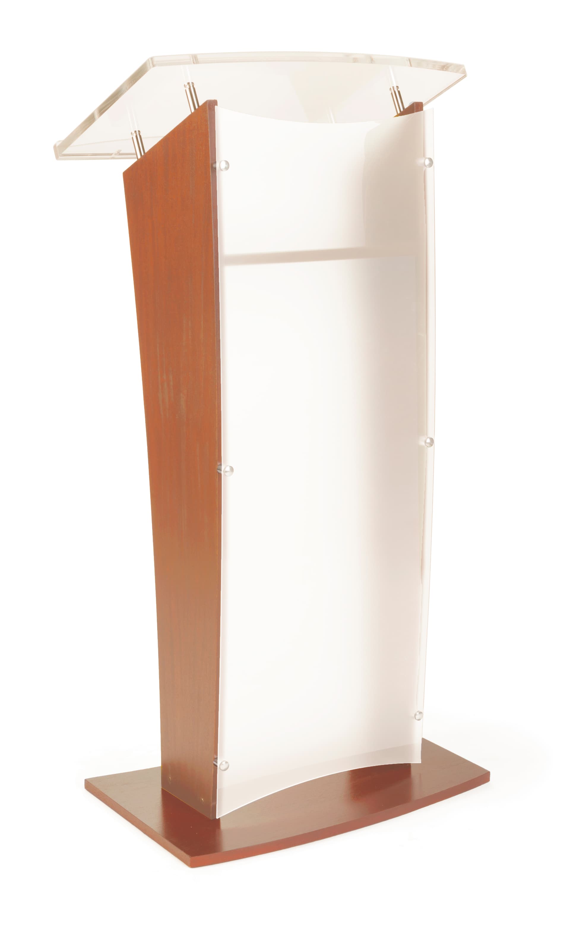 Wood Rostrum Podium | Maple Veneer Finish | Displays2Go