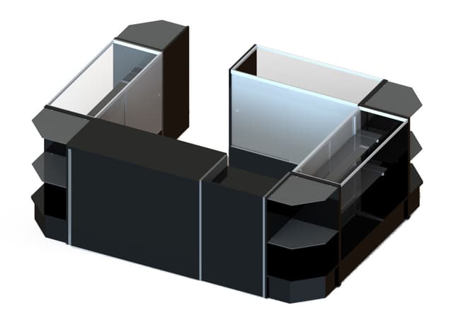 Store fixtures are pre-configured for you! | Displays2Go