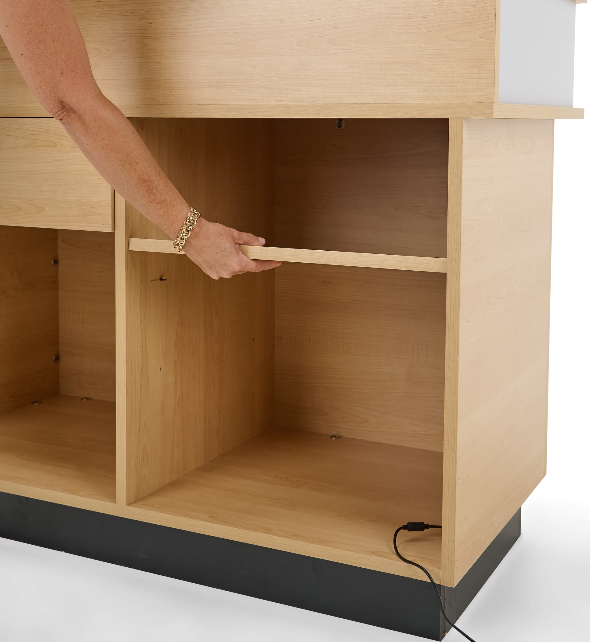 Retail Cash Wrap with LED Lighting | Adjustable Shelf | Displays2Go
