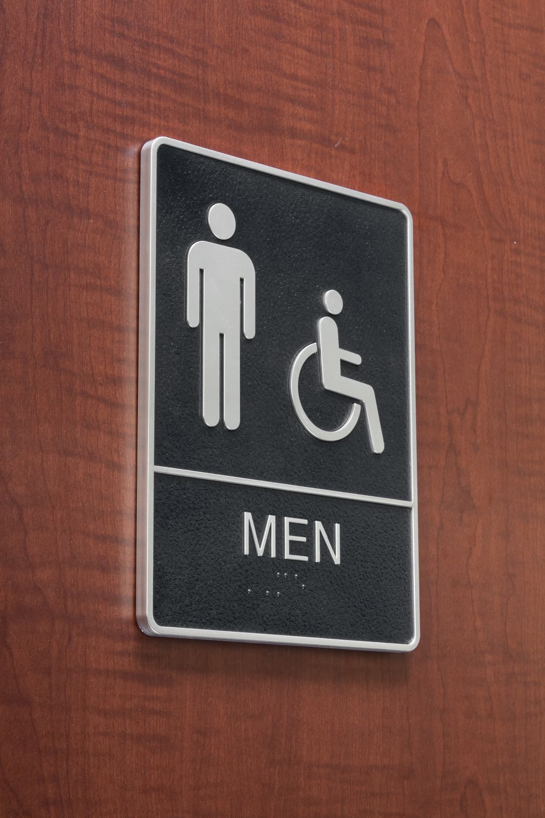 These Men's Restroom Signs are In Stock Now! This Signage is ADA ...