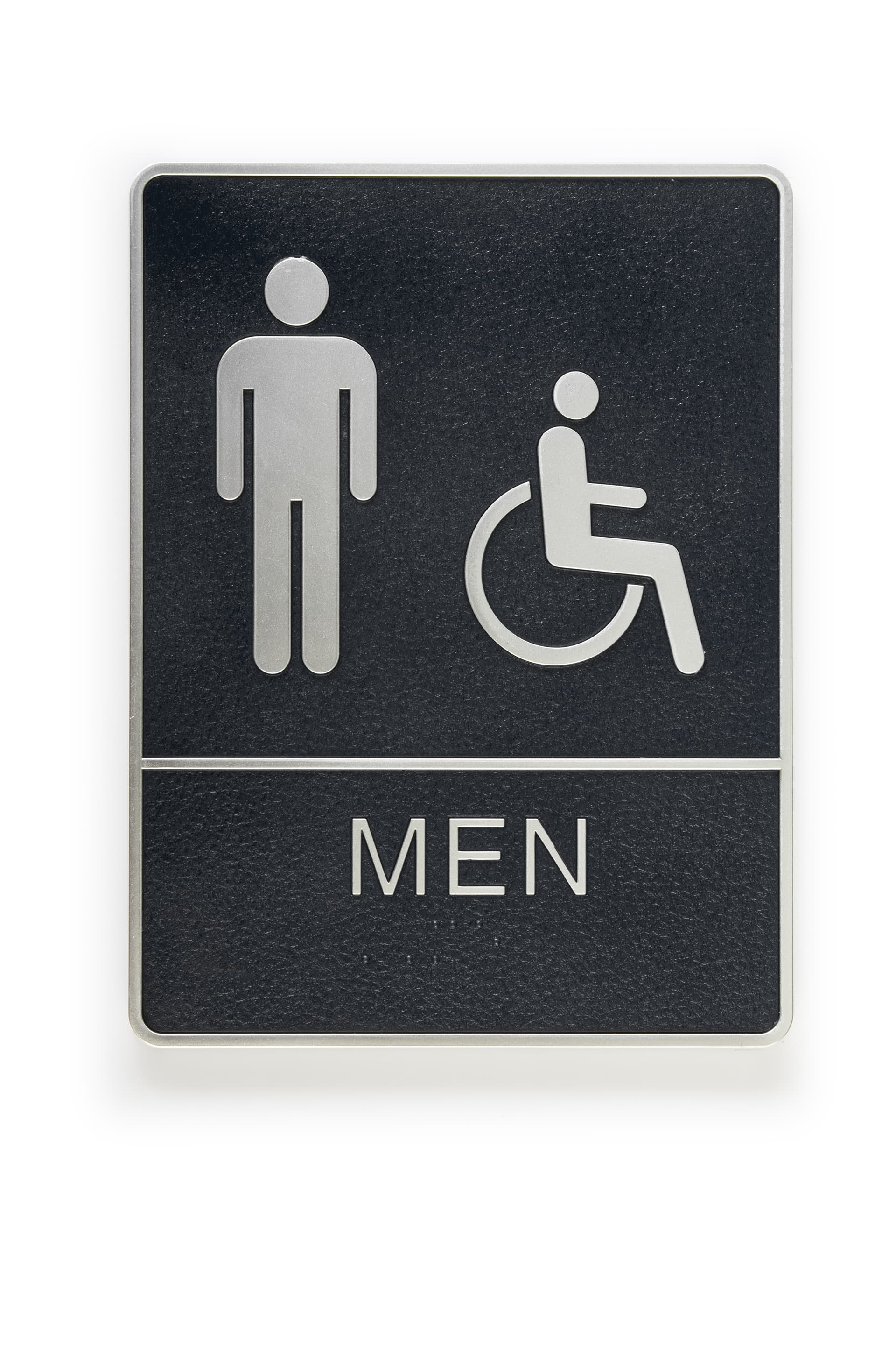 These Men's Restroom Signs are In Stock Now! This Signage is ADA ...