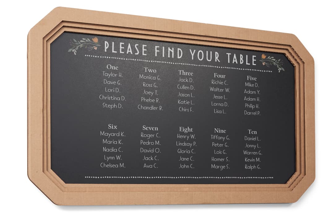 Framed Chalkboard Sign | For Landscape or Portrait Orientation ...