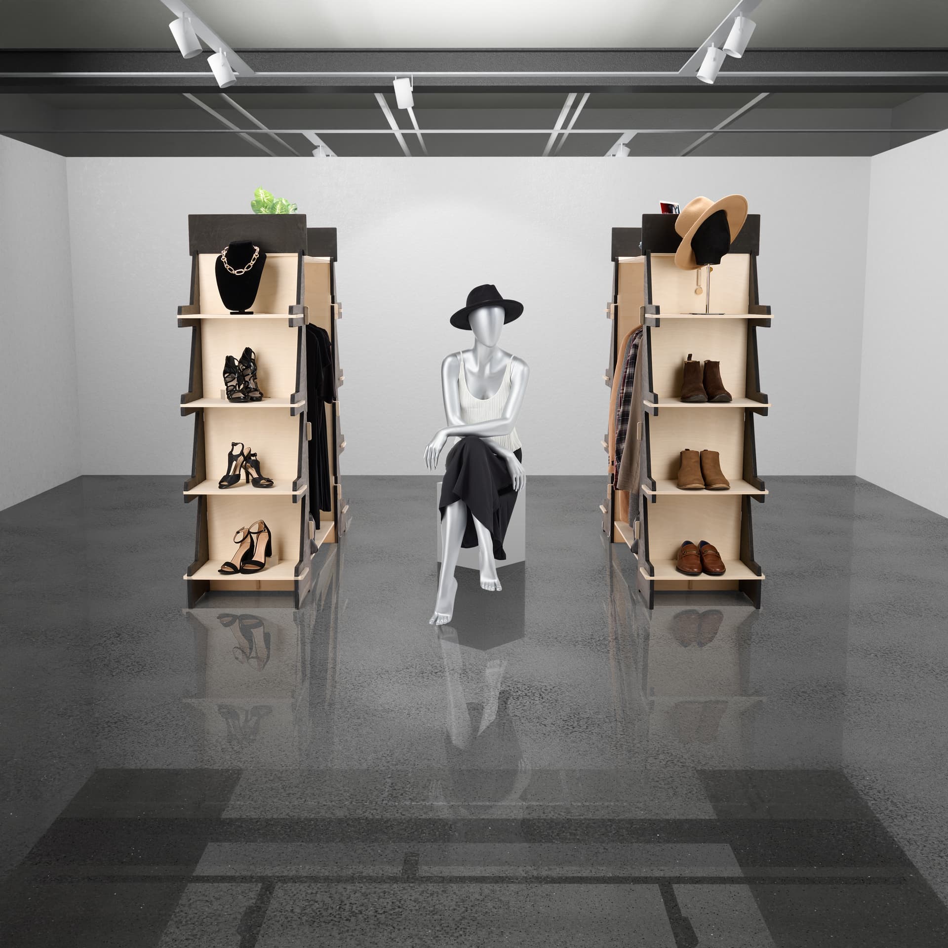 Clothing Rack with Shelves | Sustainable and Contemporary Design ...