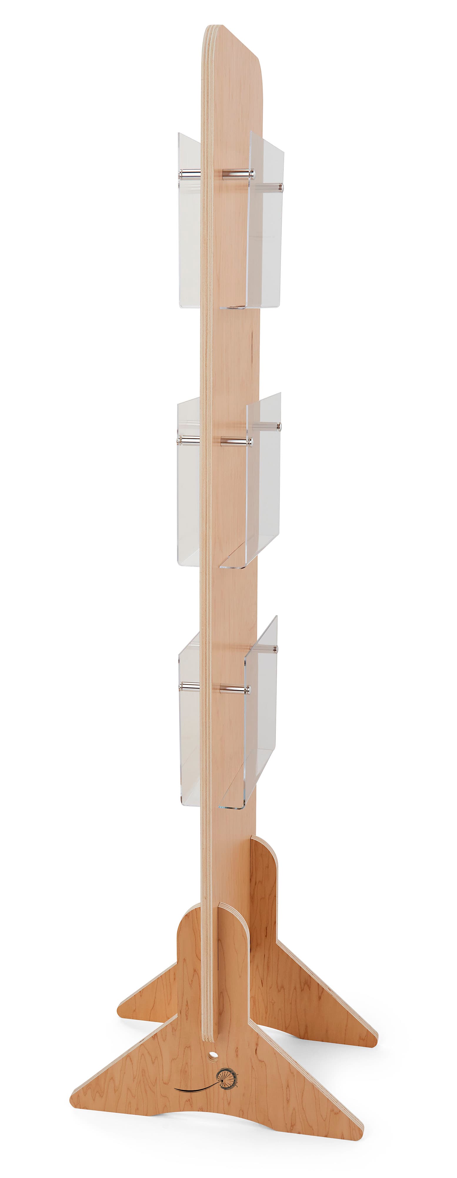 Knockdown Wood Literature Stand | Double-Sided Design | Displays2Go