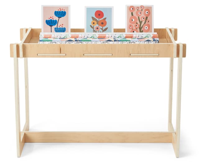 Wooden Retail Dump Table | Eco-Friendly Poplar Wood | Displays2Go