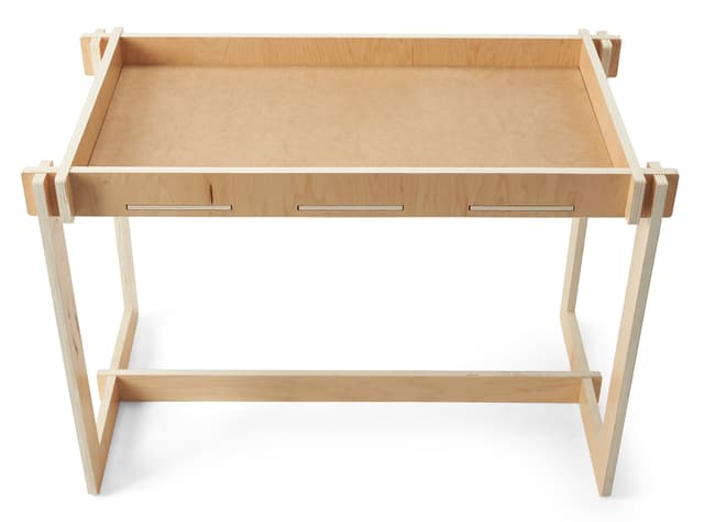 Wooden Retail Dump Table | Eco-Friendly Poplar Wood | Displays2Go