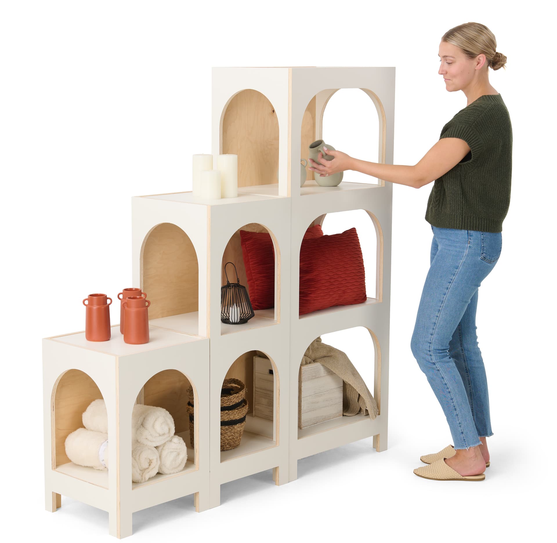 Arch Display Shelf | Made with FSC-Certified Wood | Displays2Go