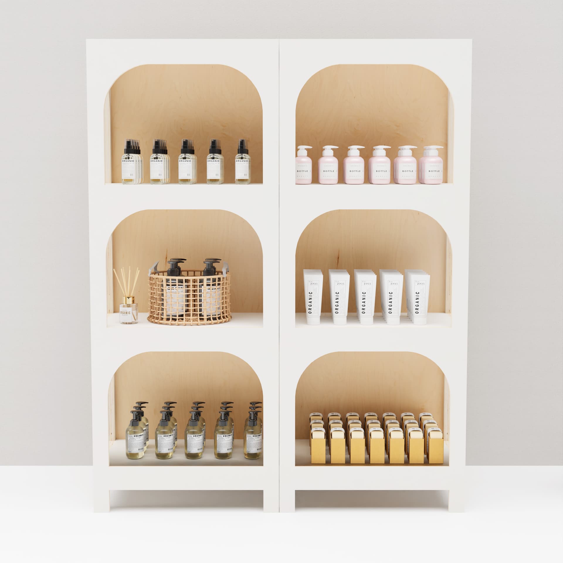 Arch Display Shelf | Made with FSC-Certified Wood | Displays2Go