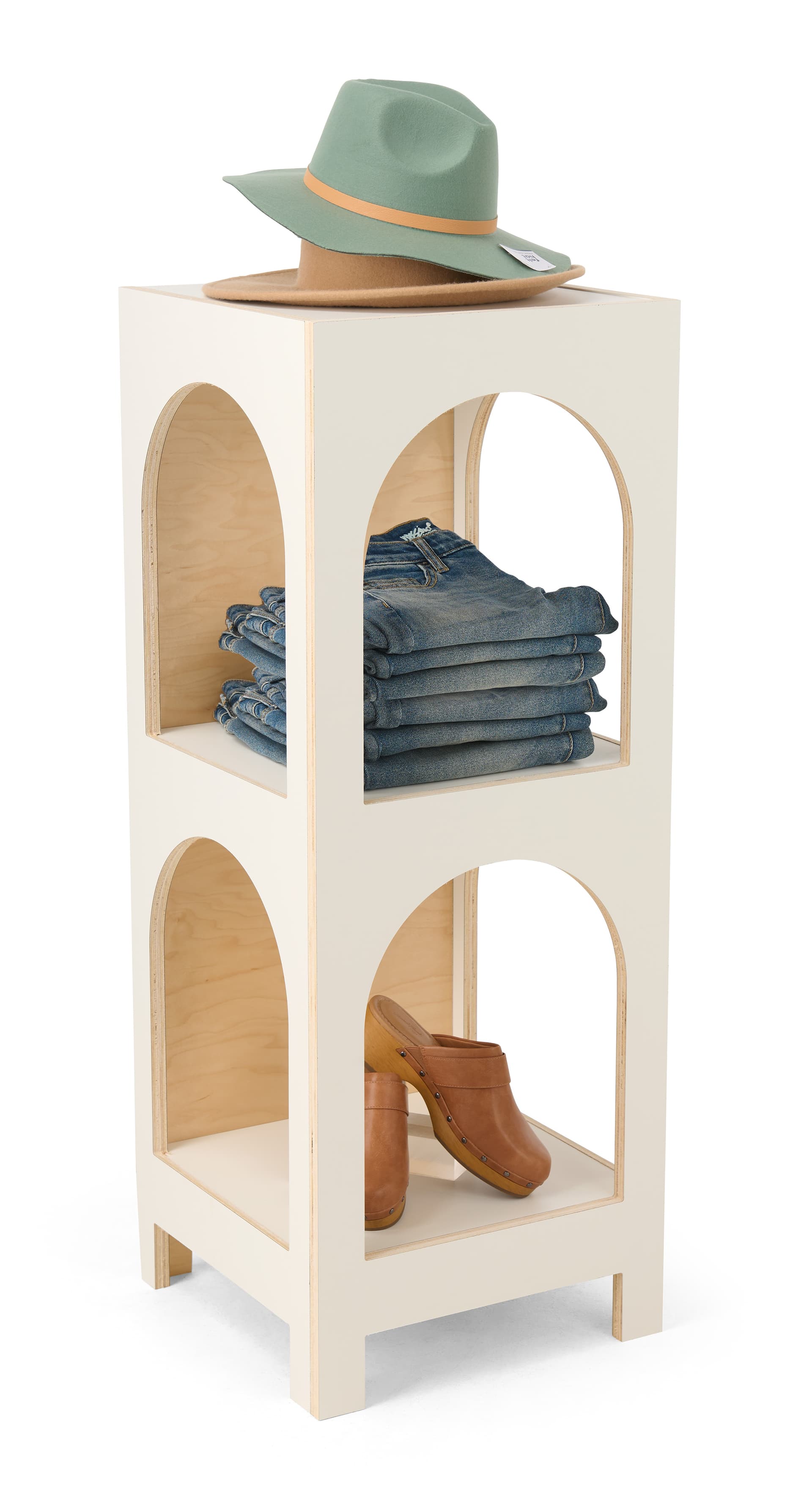 Arch Display Shelf | Made with FSC-Certified Wood | Displays2Go