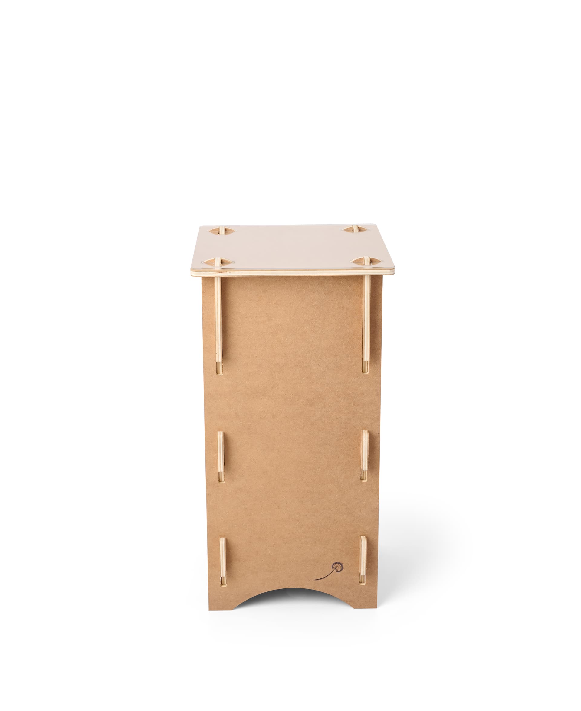 30" Collapsible Pedestal | 15.5" Square Acrylic Tabletop | Displays2Go