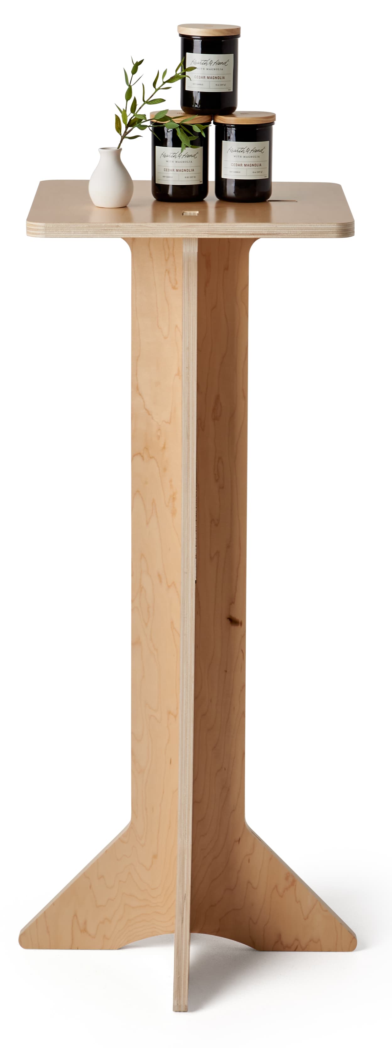 Flat Pack Retail Table | 16" x 16" Square Tabletop | Displays2Go