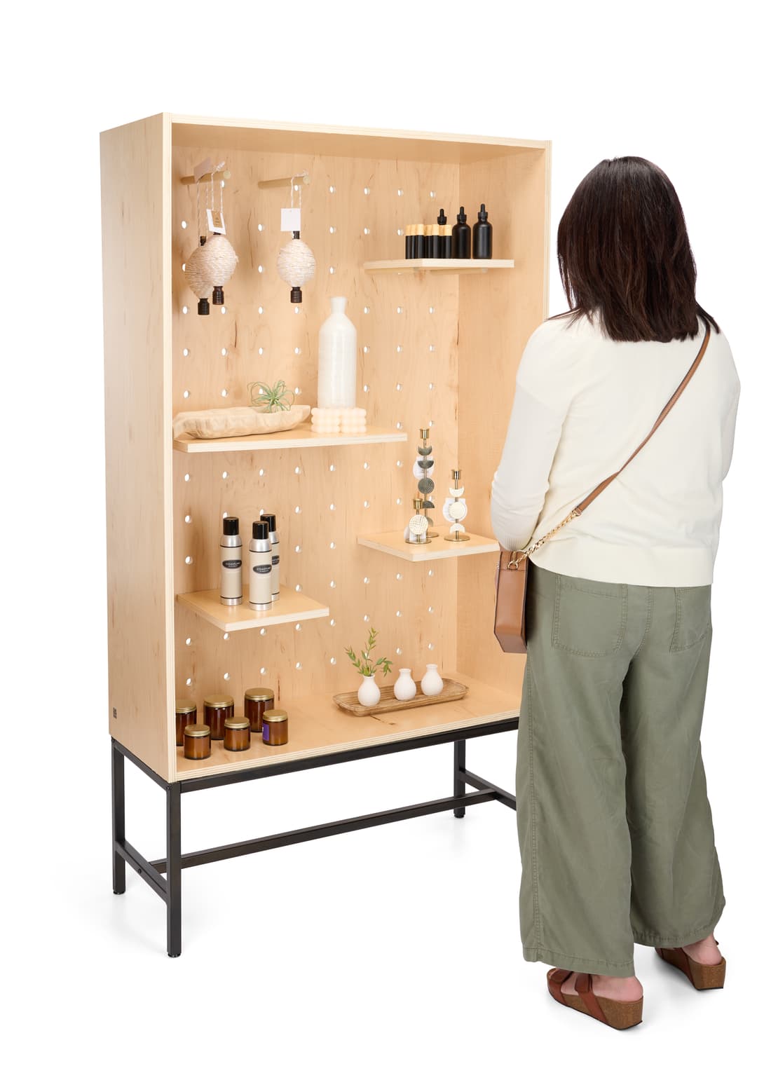 Shadow Box Display with Pegboard | Eco-Friendly Packaging | Displays2Go