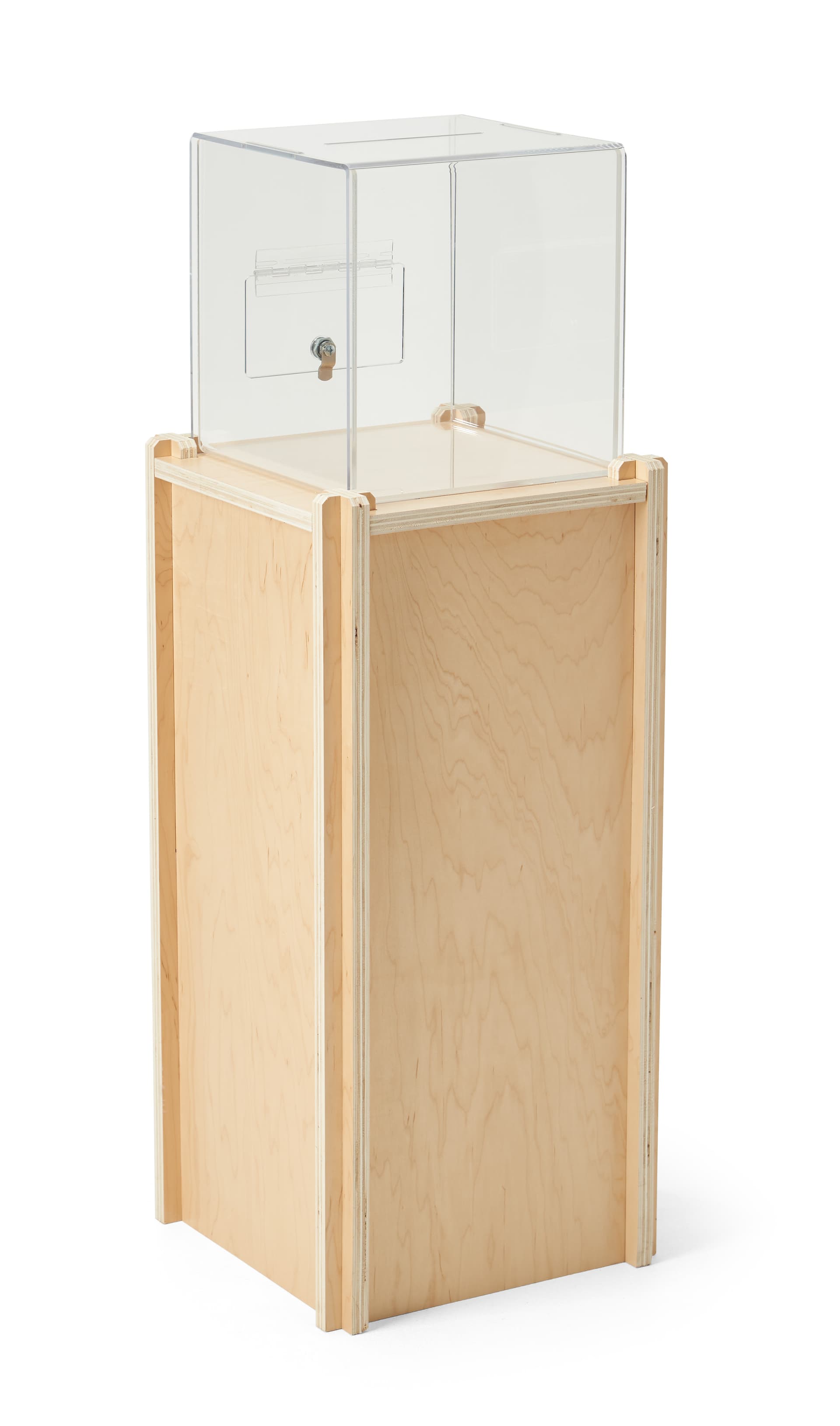 Floor Standing Donation Box | Eco-Friendly Made in USA Design | Displays2Go