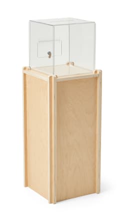 Floor Standing Donation Box | Eco-Friendly Made in USA Design | Displays2Go