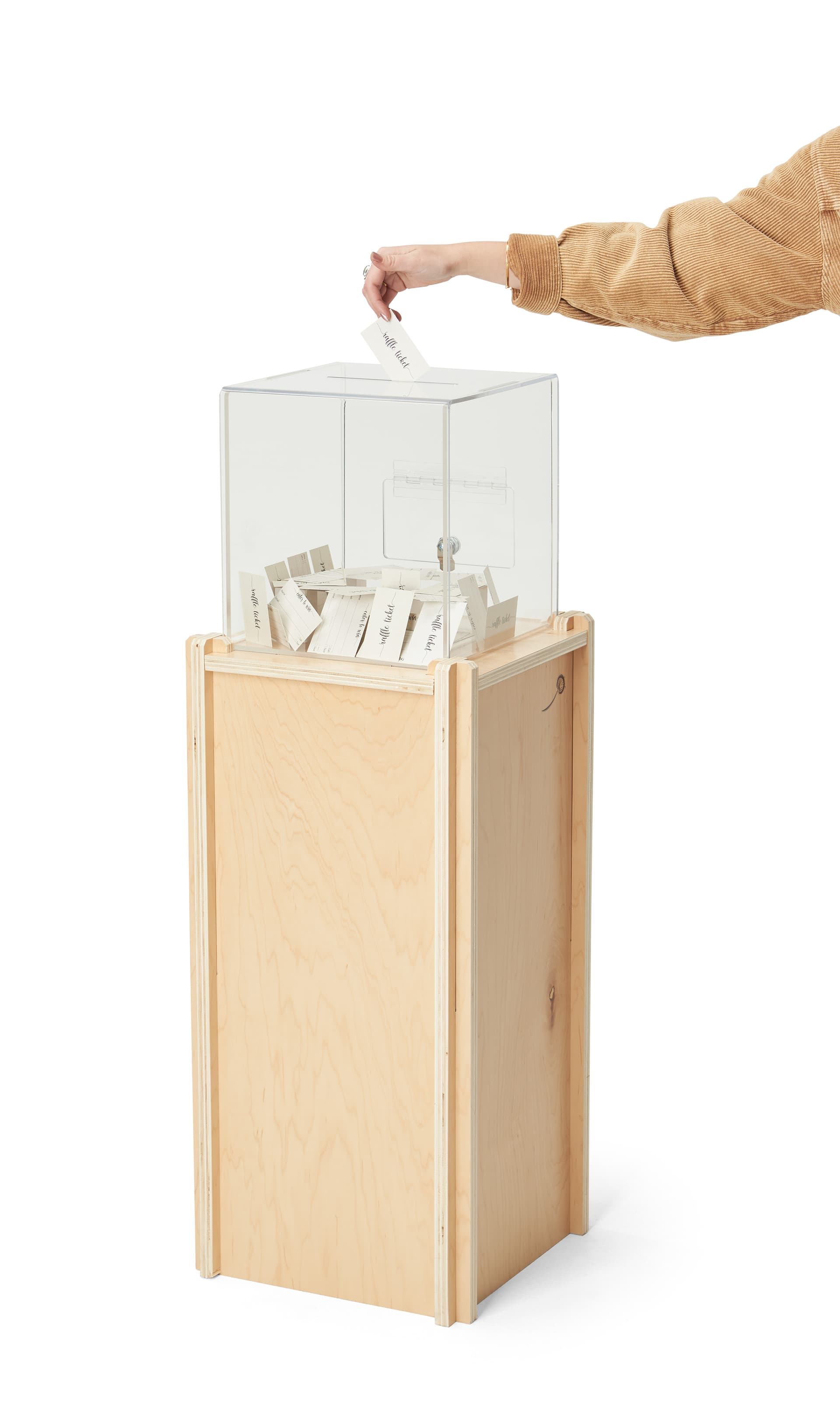 Floor Standing Donation Box | Eco-Friendly Made in USA Design | Displays2Go