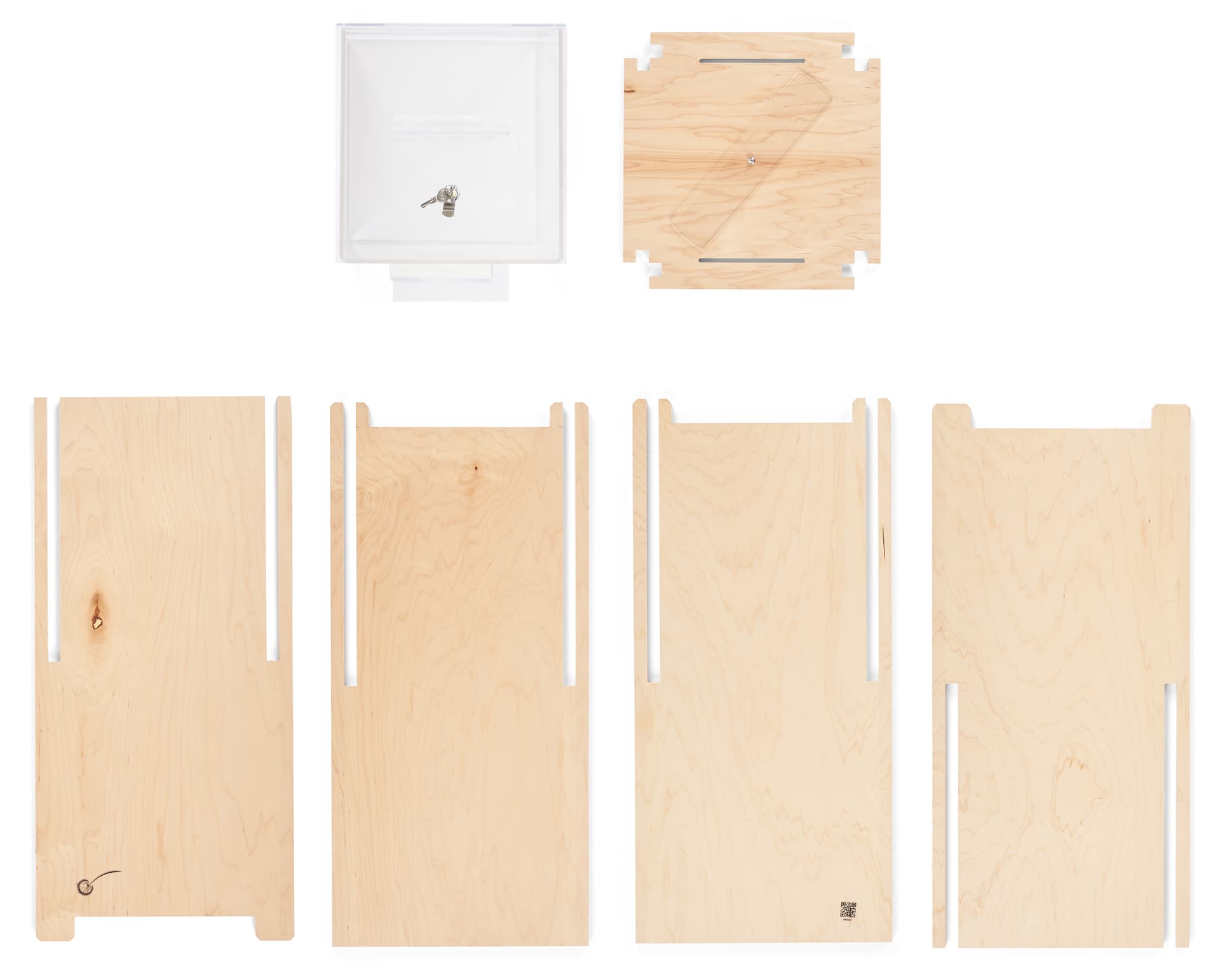 Floor Standing Donation Box | Eco-Friendly Made in USA Design | Displays2Go