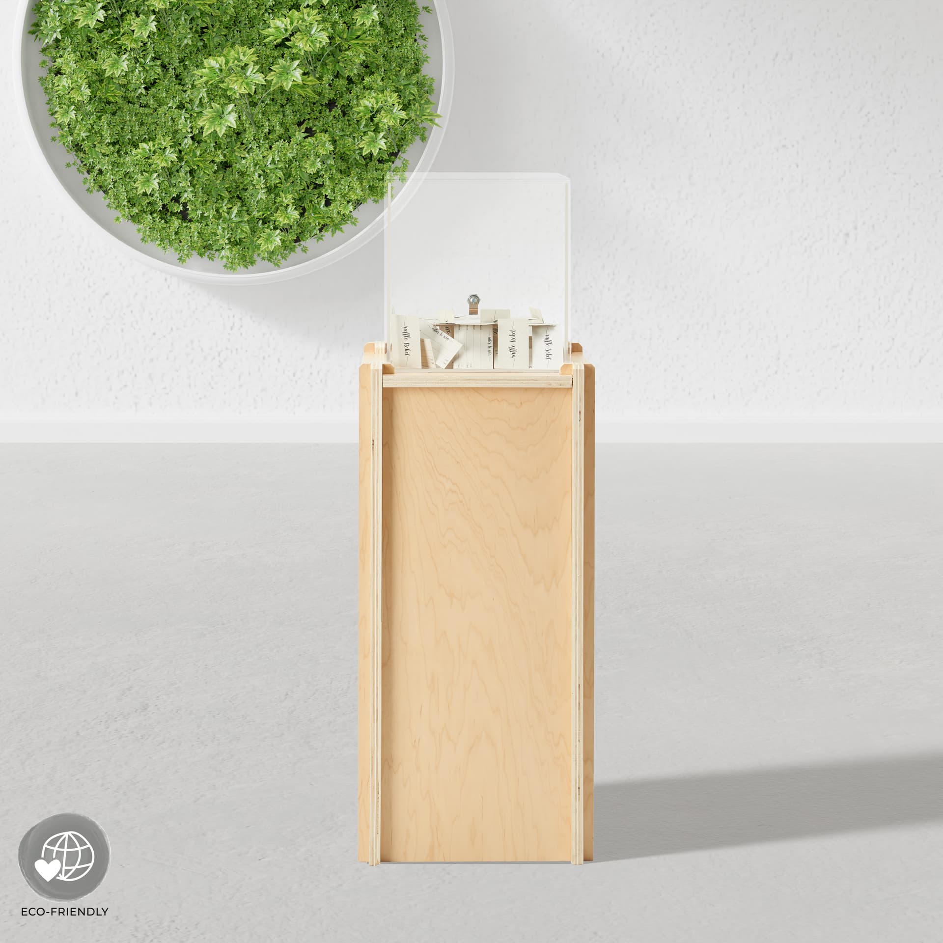 Floor Standing Donation Box | Eco-Friendly Made in USA Design | Displays2Go
