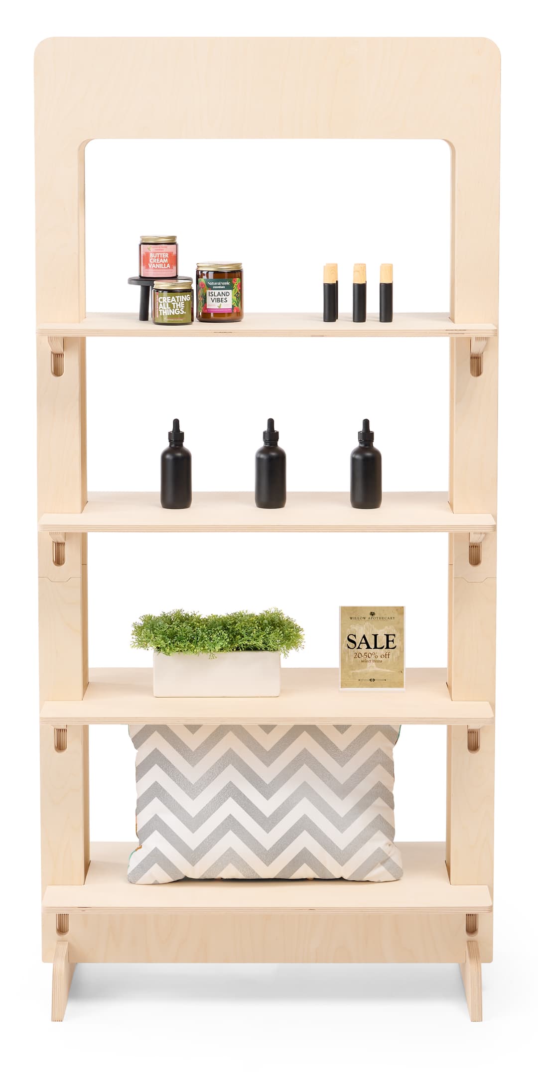Wood Freestanding Shelving Unit | Sleek and Eco-Friendly Build ...