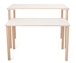 Wood Nesting Tables | Set of 2 Tables | Displays2Go